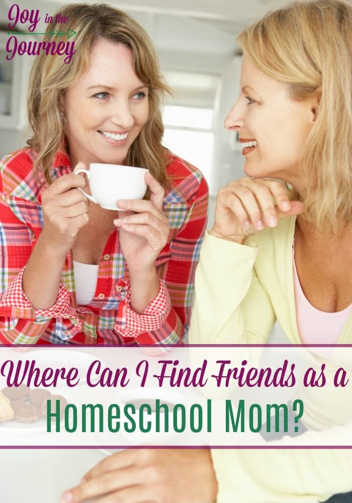 Where Can I Find Friends as a Homeschool Mom? - Joy in the Journey