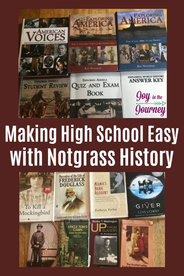 Making High School Easy with Notgrass - Joy in the Journey